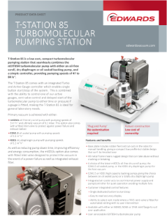 T-Station Turbomolecular Pumping Stations - Edwards Vacuum - USA