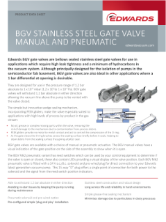 Gate Valves for Vacuum Systems - Edwards Vacuum - USA